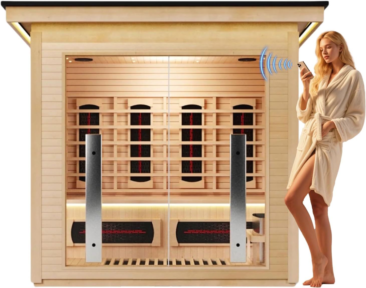 Zonemel 3 Person Far Infrared & Steam Sauna with Wifi Review